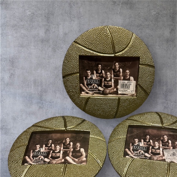 Accents | Gold Basketball Photo Frame Set | Poshmark